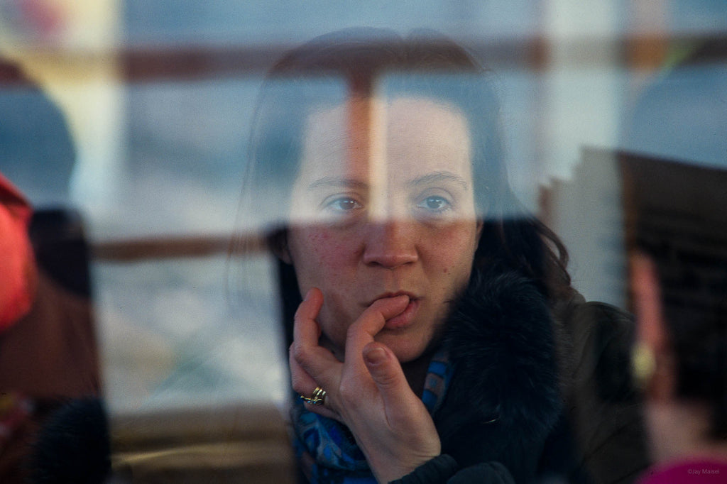 Woman, Finger in Mouth, Burano – Jay Maisel