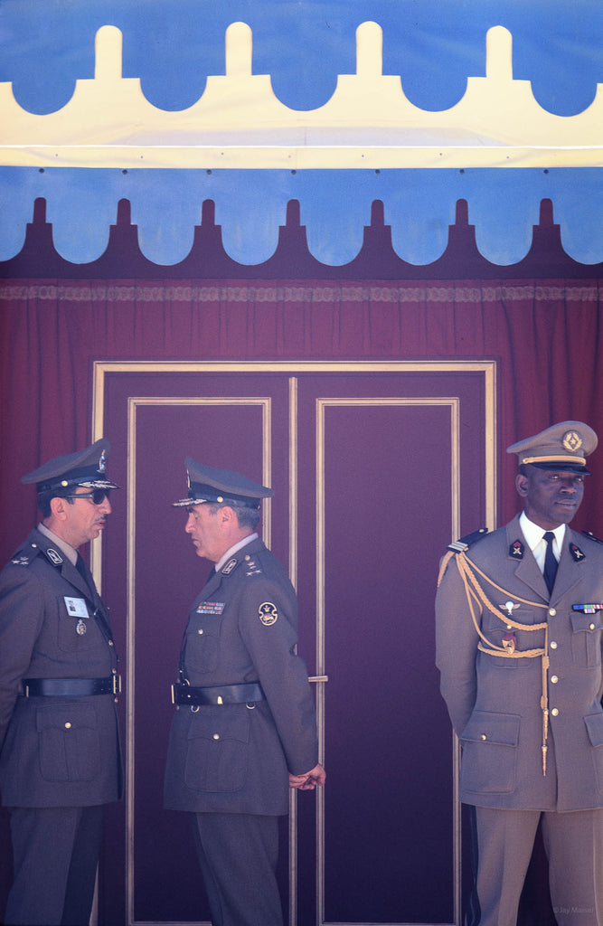Military Officers in front of Doorway, Iran – Jay Maisel