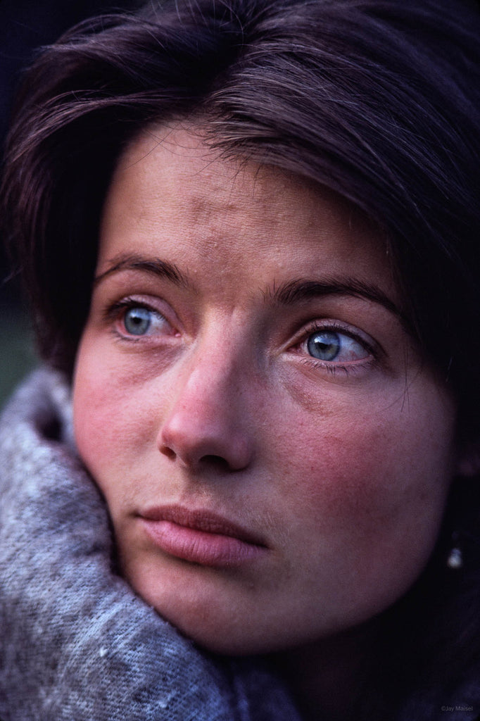 Close-up, Wide Open Eyes, Girl's Face, London – Jay Maisel
