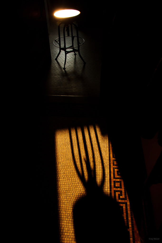 Stool, Shadow, Hallway Floor – Jay Maisel