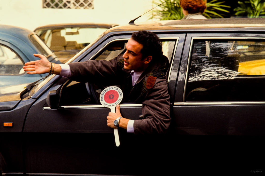 Roman Gesture from Car, Rome – Jay Maisel